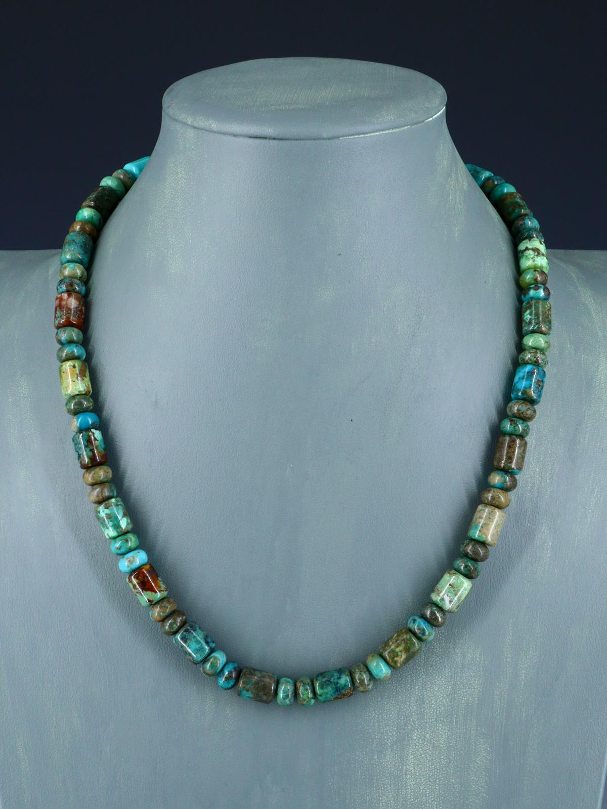 Native American Jewelry Single Strand Turquoise Necklace – PuebloDirect.com