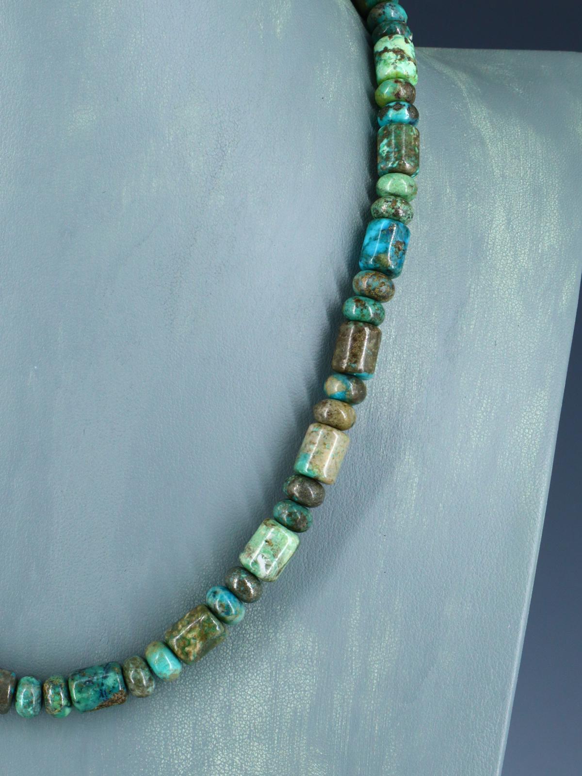 Native American Jewelry Single Strand Turquoise Necklace – PuebloDirect.com