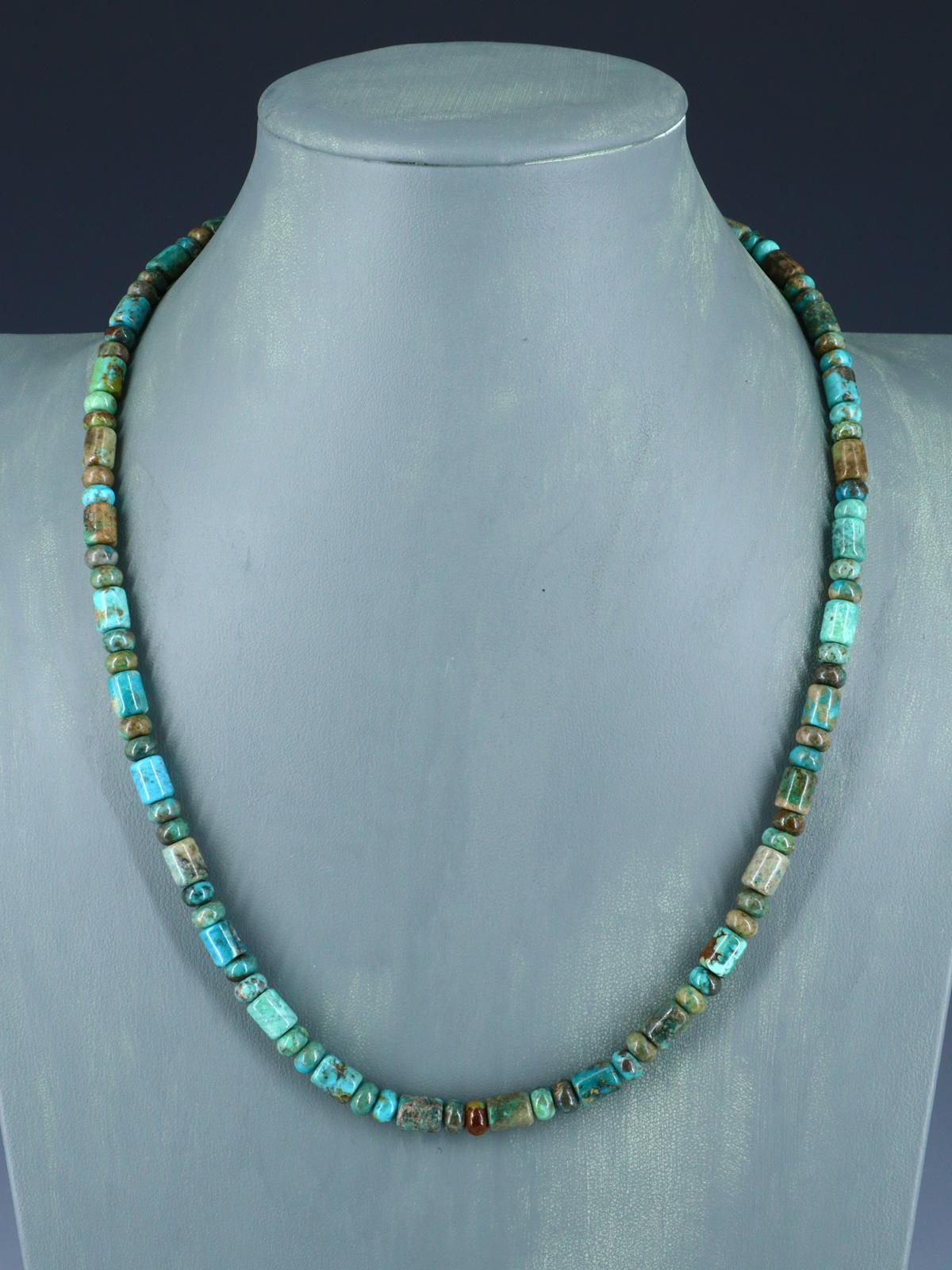 Native American Jewelry Single Strand Turquoise Necklace – PuebloDirect.com