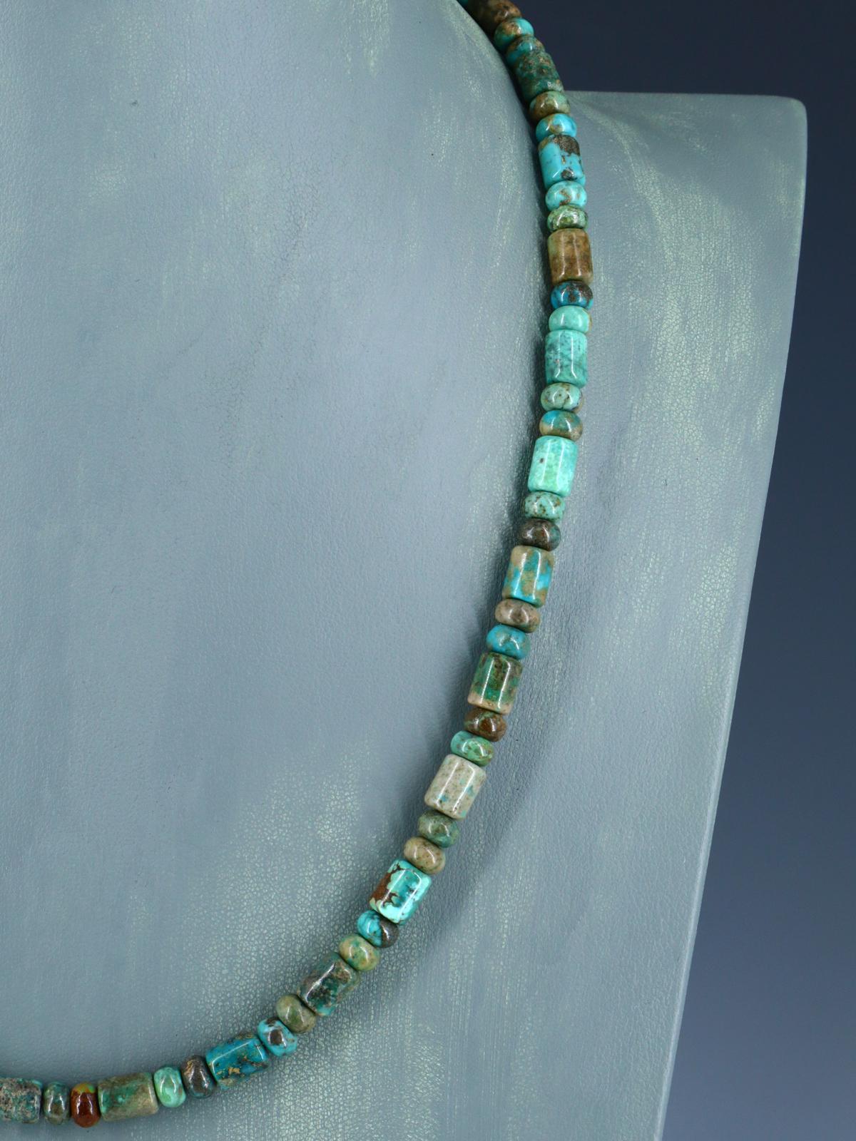 Native American Jewelry Single Strand Turquoise Necklace – PuebloDirect.com
