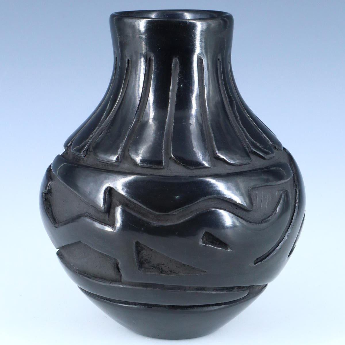 Santa Clara Pueblo Hand Coiled Black Pottery – PuebloDirect.com