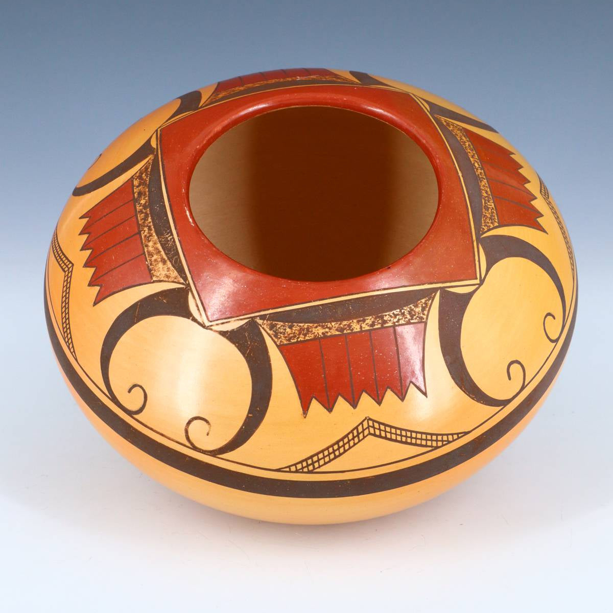 Hopi Hand Coiled Pottery Bowl – PuebloDirect.com