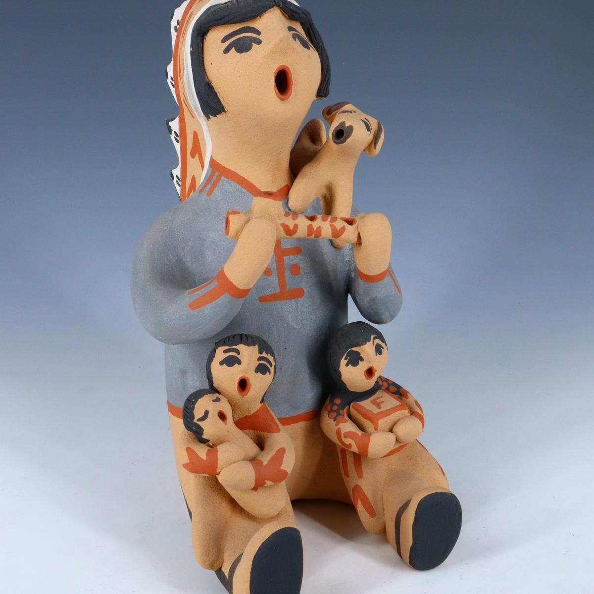 Jemez Pueblo Pottery Storyteller Chief Figurine – PuebloDirect.com