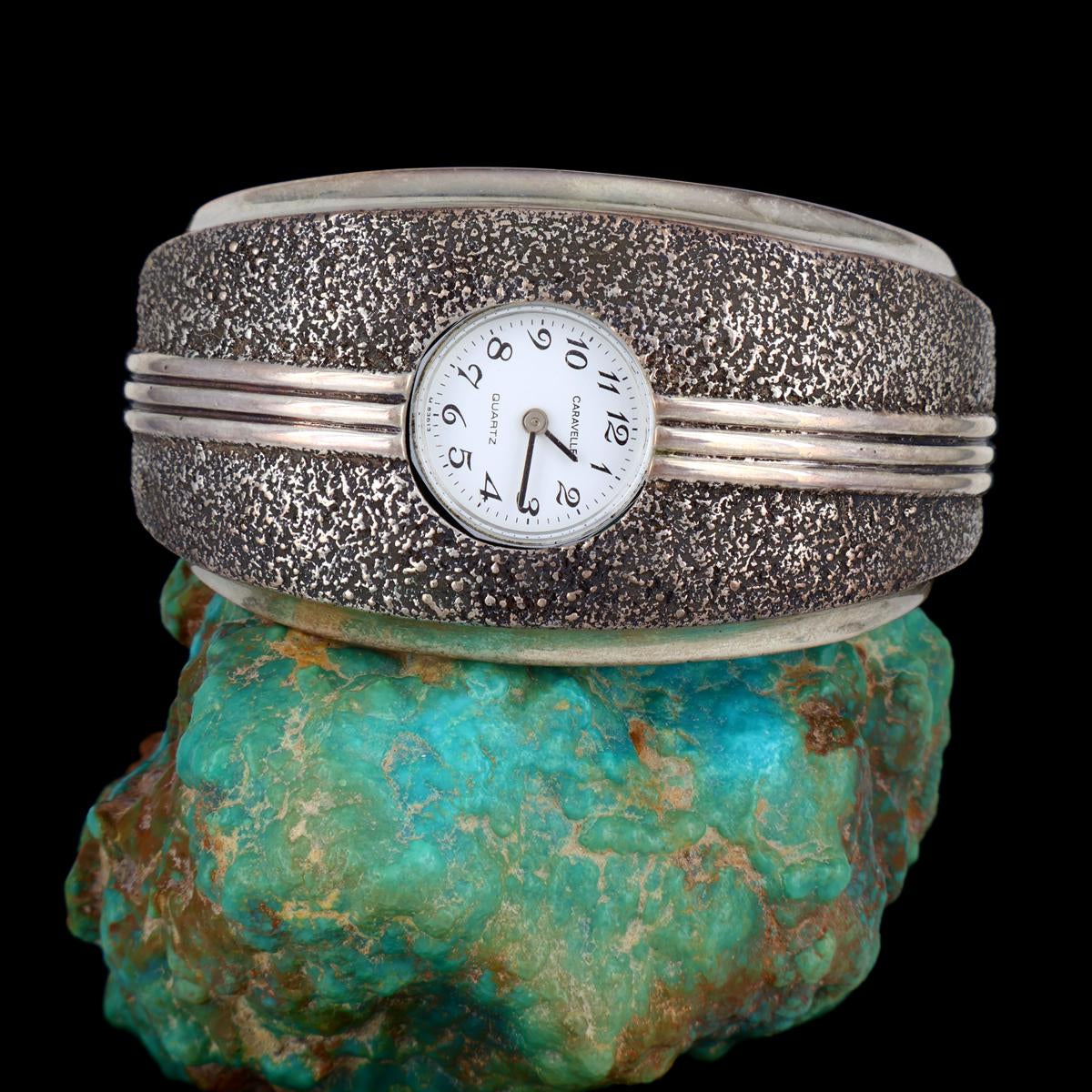 Old Estate Hollow Form Sterling Silver Cuff Watch Bracelet ...