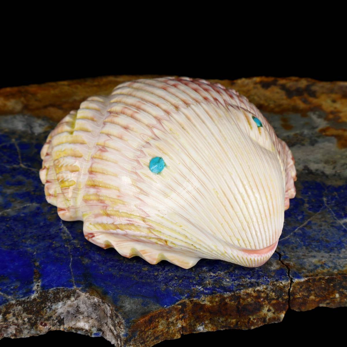 Shell Frog Navajo Carving – PuebloDirect.com